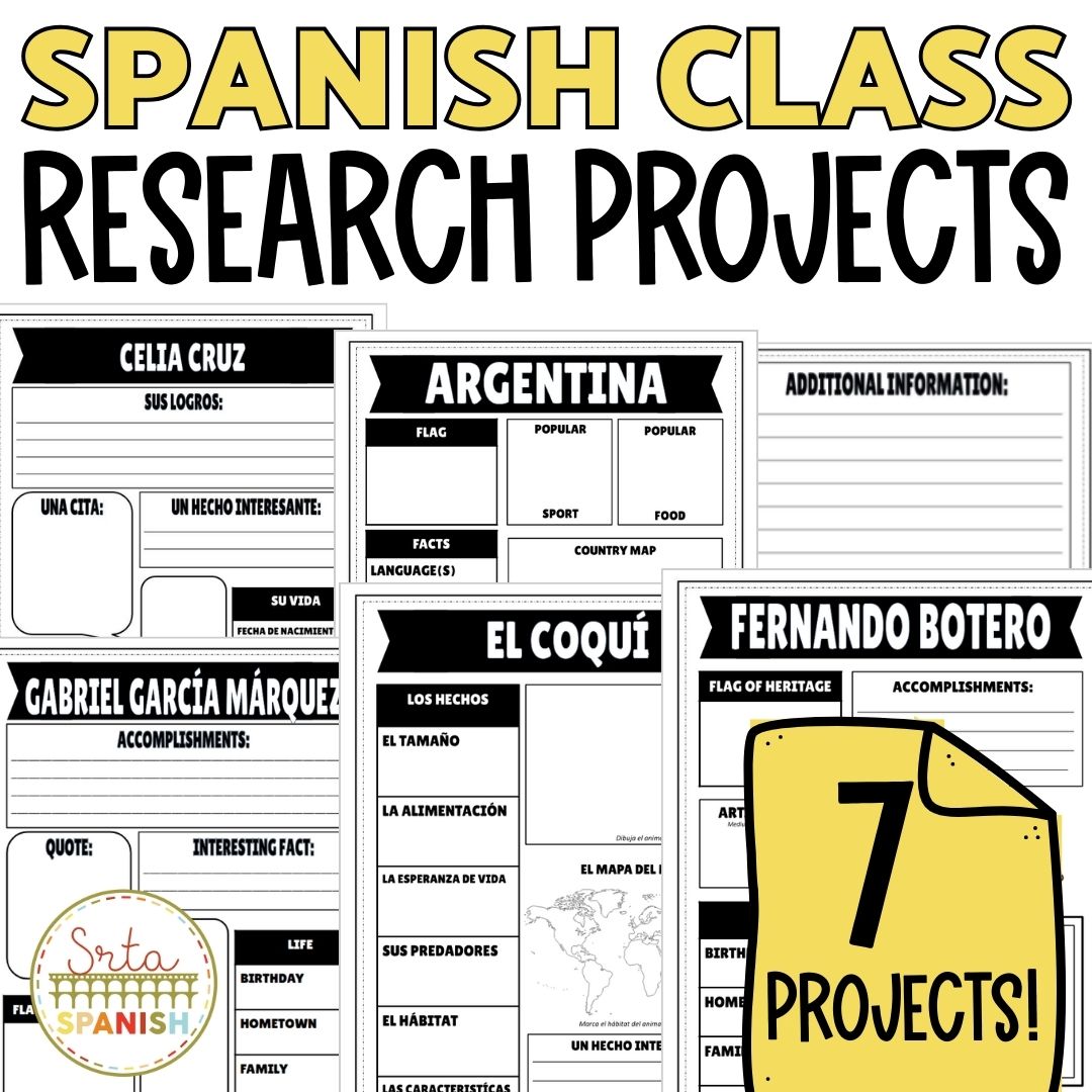 7 Fun and Engaging Spanish Project Ideas - Srta Spanish