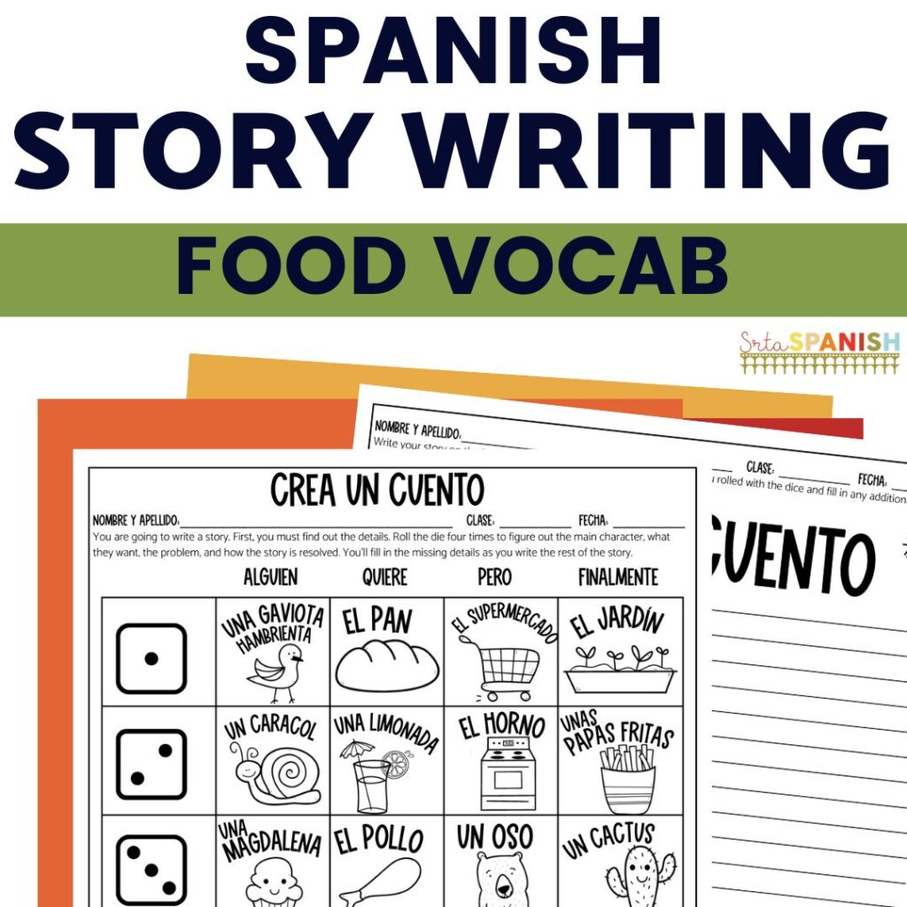 Fun Spanish Food Vocabulary Activities for La Comida Unit - Srta Spanish