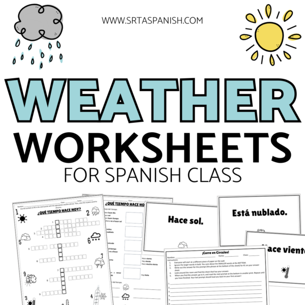 Days of the Week in Spanish Printable Worksheet Activities - Srta Spanish