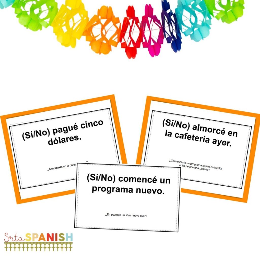 Teaching Spanish Preterite Conjugations Car Gar Zar Verbs - Srta Spanish