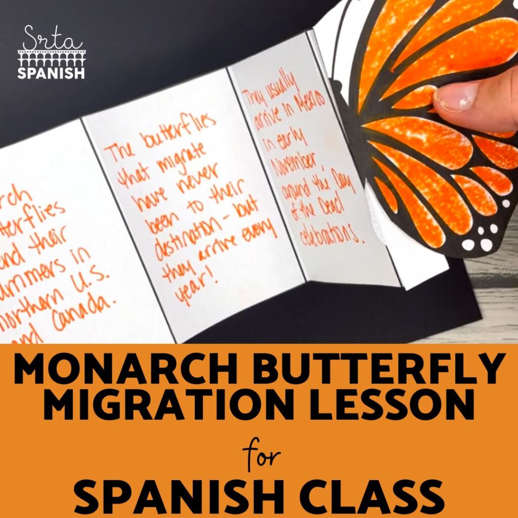 Monarch Butterfly Migration Lesson Plan for Spanish Class - Srta Spanish