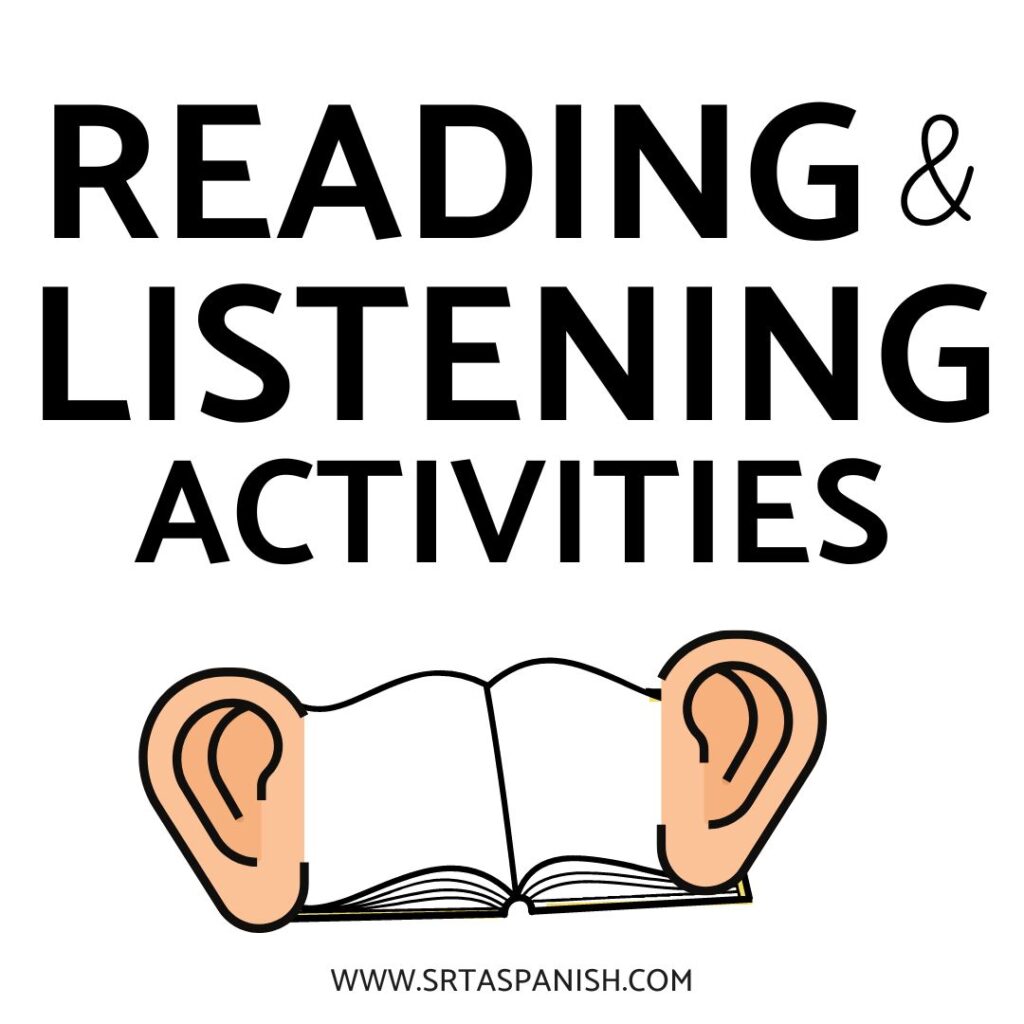 Reading and Listening Activities for Spanish Class - Srta Spanish