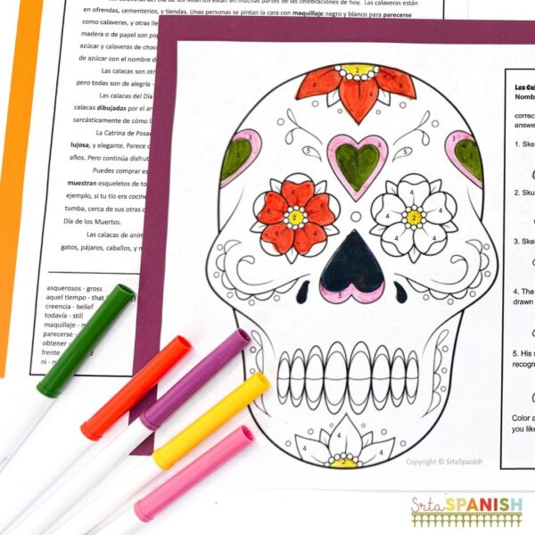 Day of the Dead Worksheets & Reading Activities - Srta Spanish