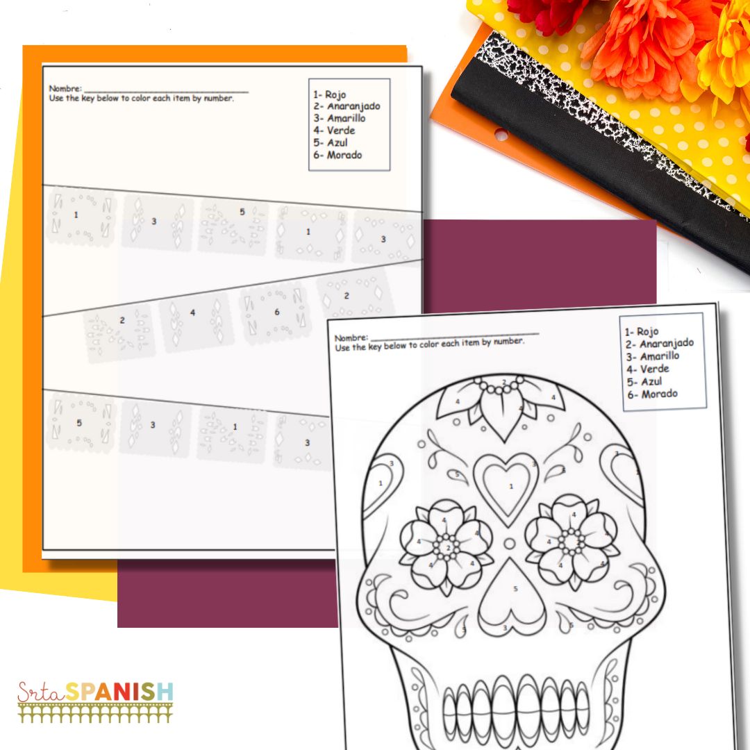 Día de los Muertos Worksheets for Spanish Class - Srta Spanish