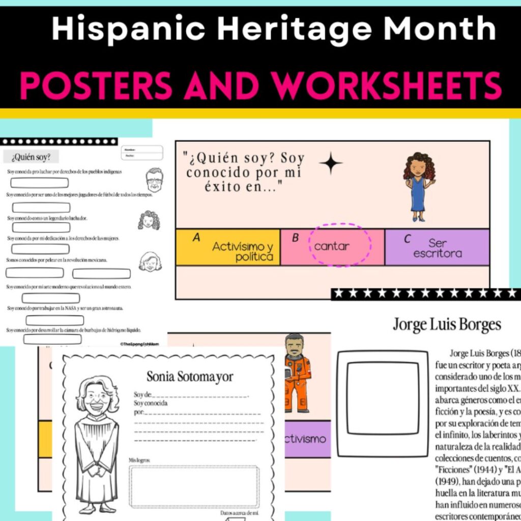 17 Hispanic Heritage Month Spanish Project Ideas - Srta Spanish