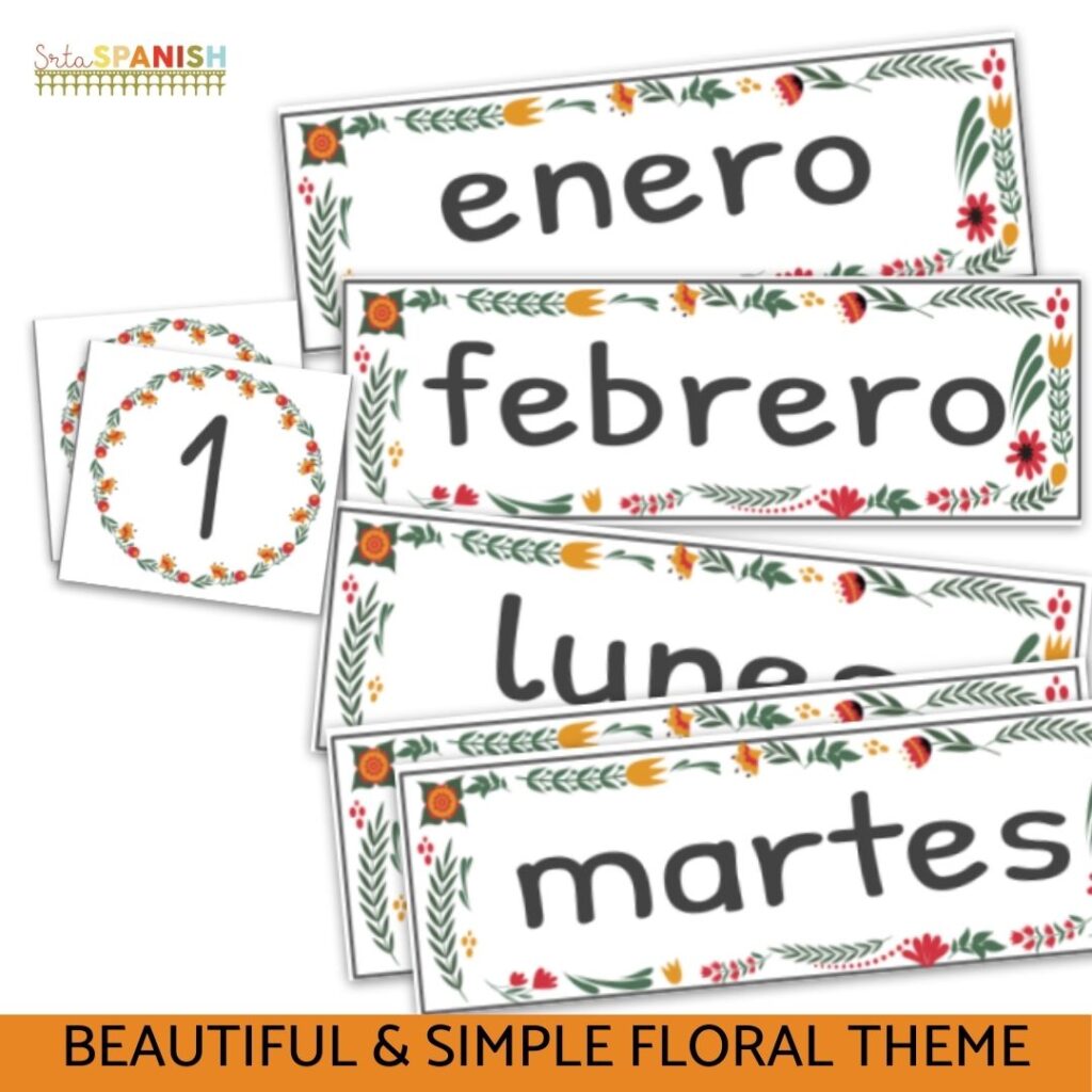 Printable Spanish Calendars en Español for School - Srta Spanish