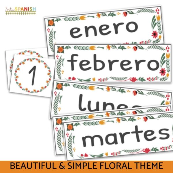 Printable Spanish Calendars en Español for School - Srta Spanish