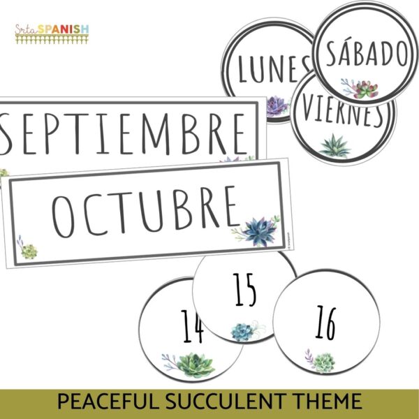 Printable Spanish Calendars en Español for School - Srta Spanish