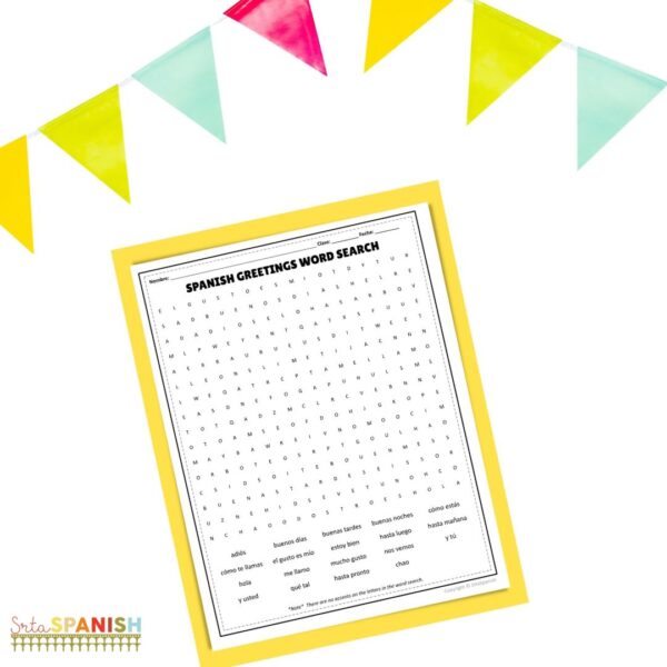 Spanish Introductions: Greetings & Farewells Worksheets - Srta Spanish