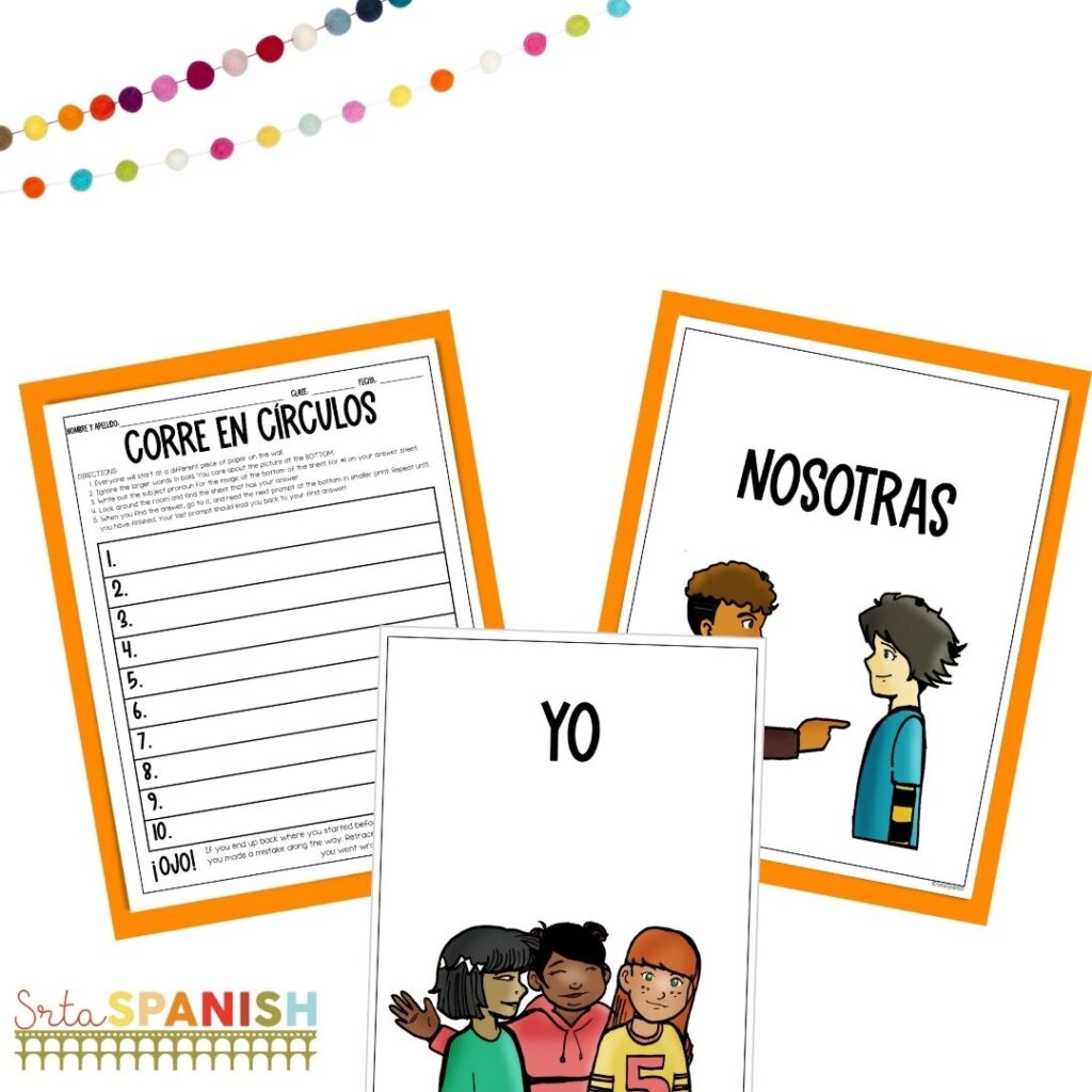 Subject Pronouns in Spanish Worksheet Resources - Srta Spanish