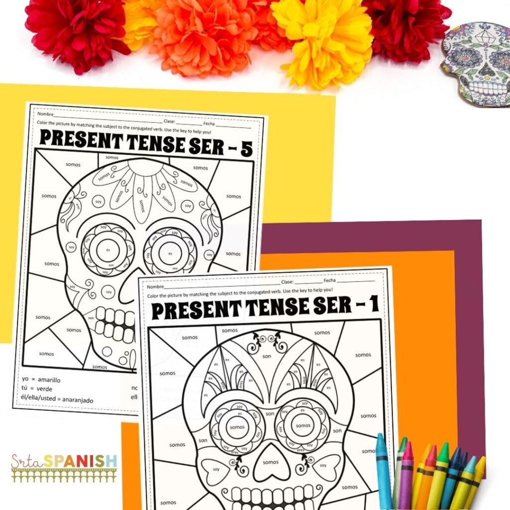 Spanish Regular & Irregular Present Tense Verbs Practice - Srta Spanish