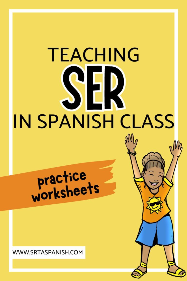 Present Tense Ser Spanish Verb Practice Worksheets - Srta Spanish