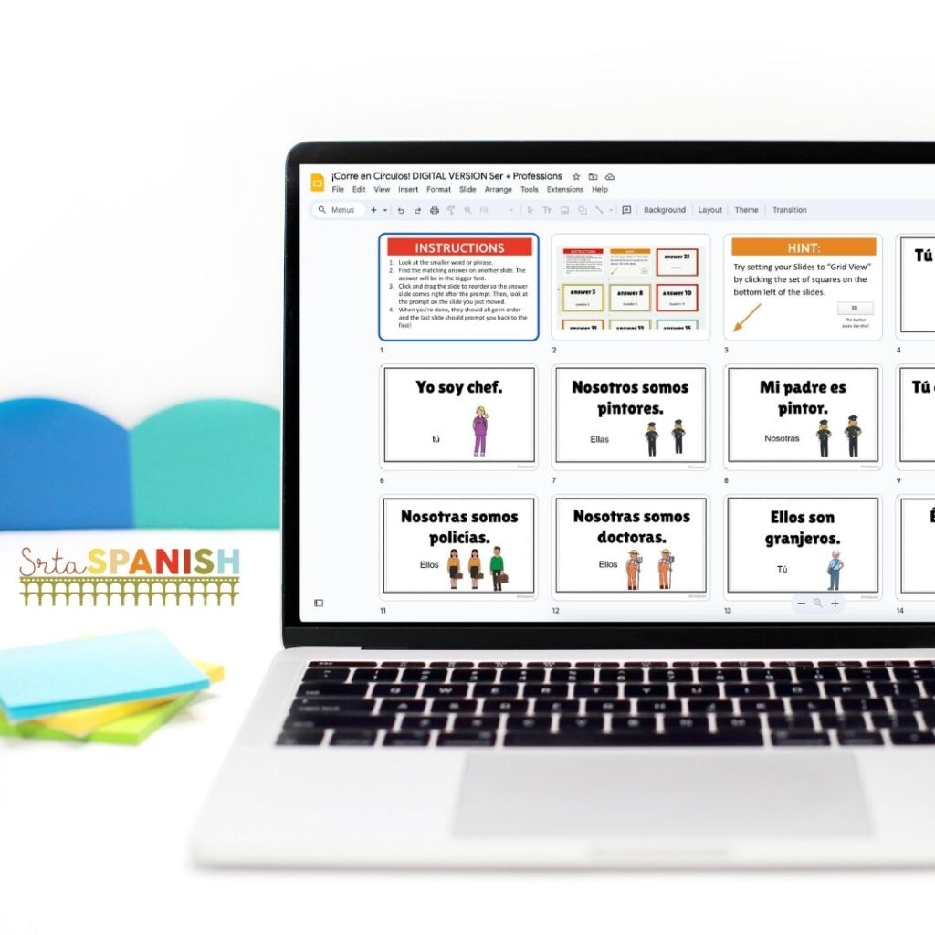 Present Tense Ser Spanish Verb Practice Worksheets - Srta Spanish