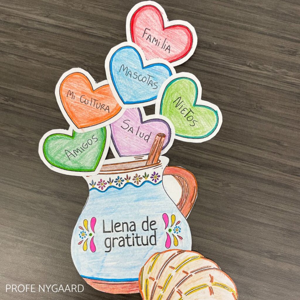 Thanksgiving Bulletin Board Ideas for Fall in Spanish Class