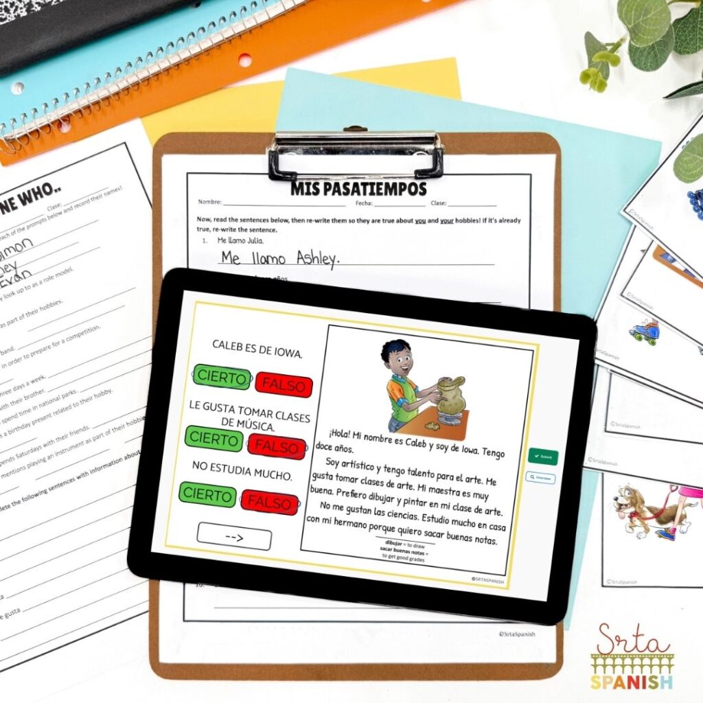 Verb Gustar Practice Worksheets for Spanish Class - Srta Spanish