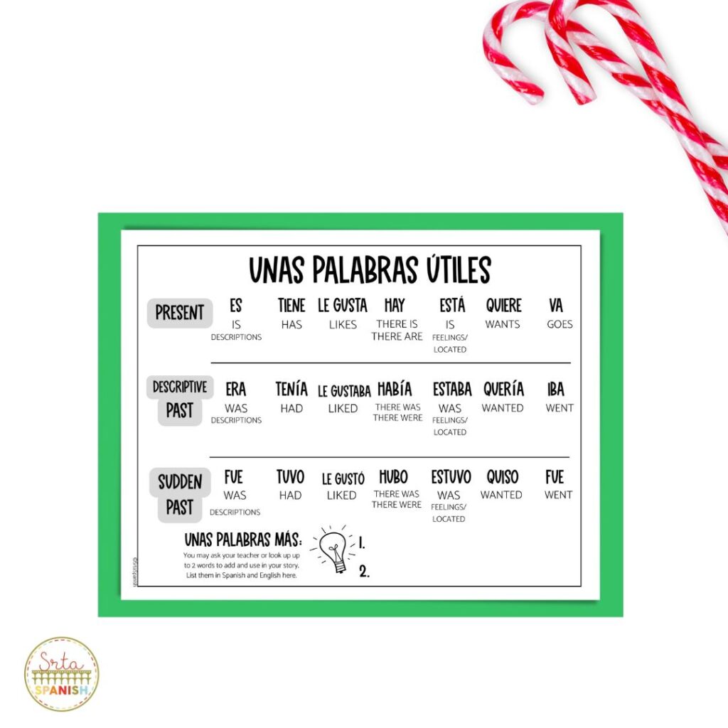 Fun Christmas Writing Activity for Spanish Class - Srta Spanish