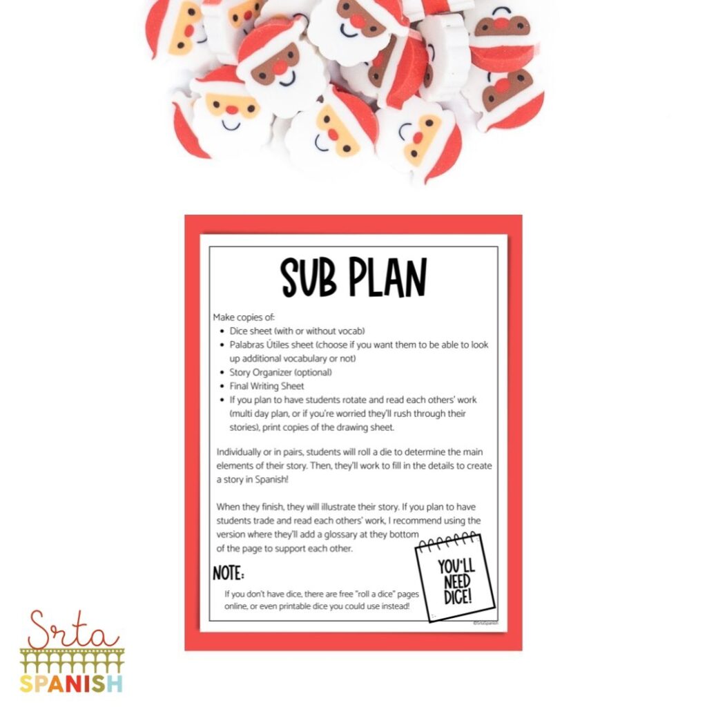 Fun Christmas Writing Activity for Spanish Class - Srta Spanish