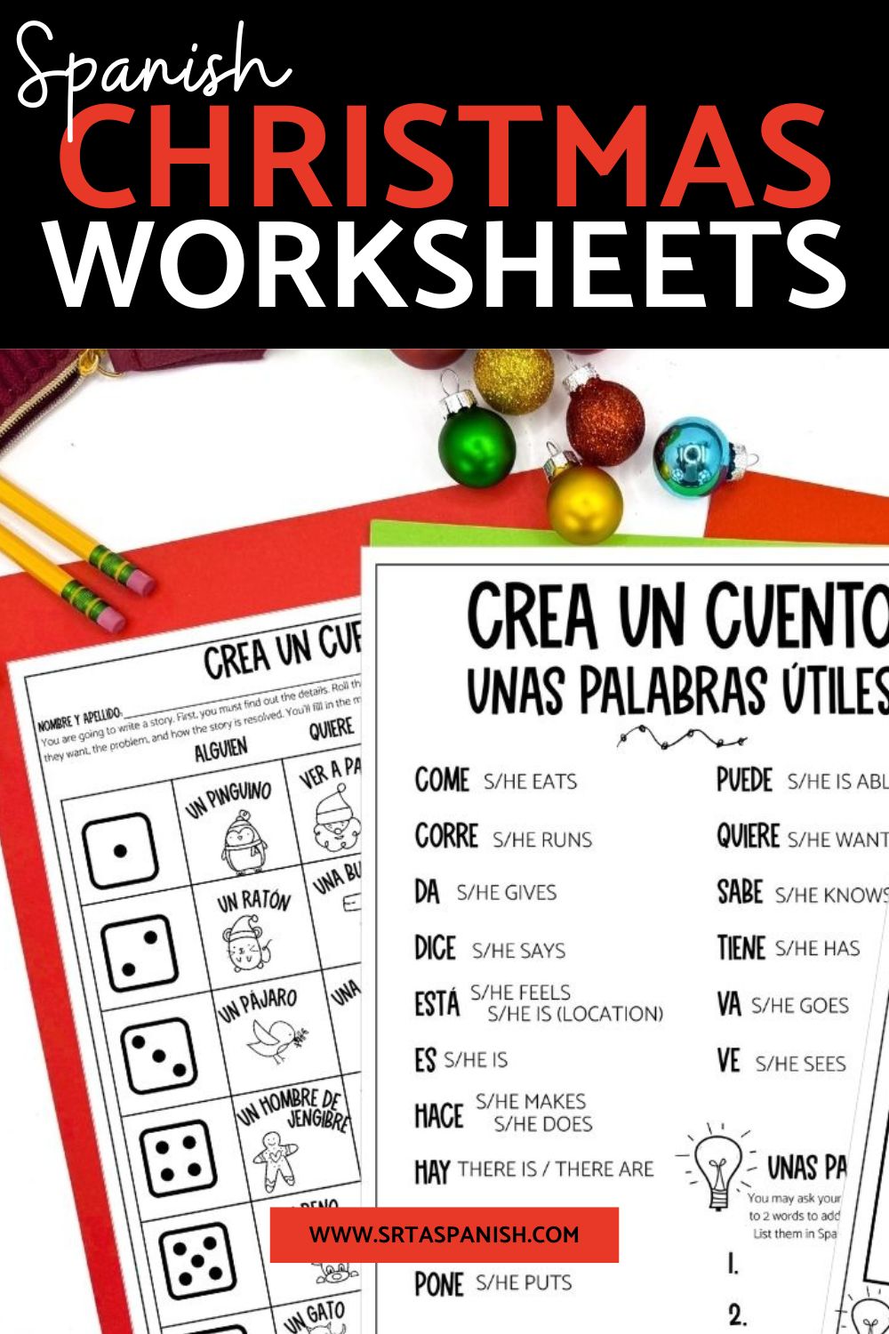 Fun Christmas Writing Activity for Spanish Class - Srta Spanish