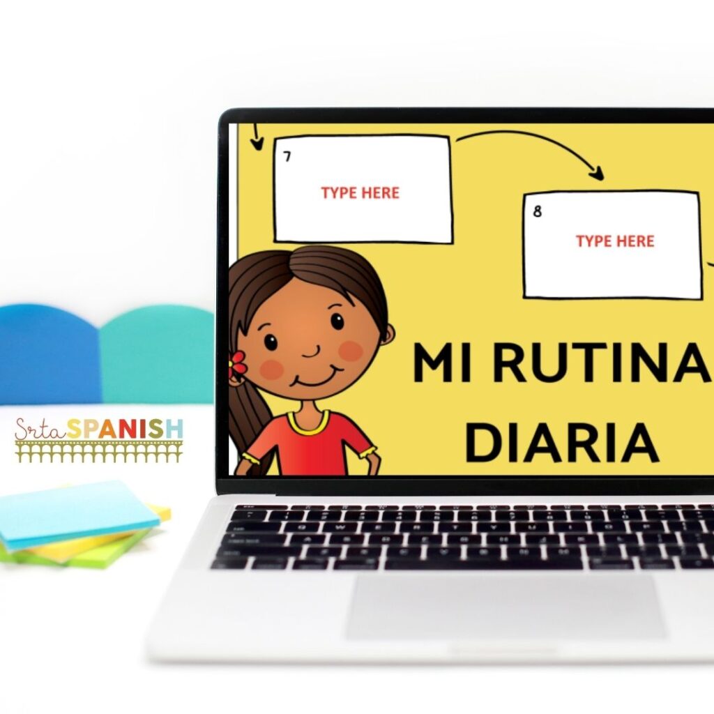 Spanish Daily Routine & Reflexive Verbs Easy Reading - Srta Spanish