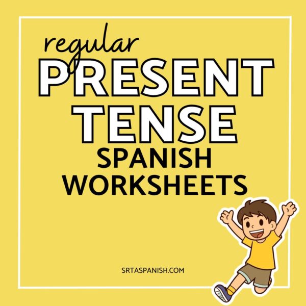 Spanish Regular & Irregular Present Tense Verbs Practice - Srta Spanish