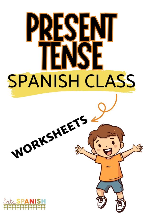 Spanish Present Tense Regular Verbs Practice Worksheets - Srta Spanish