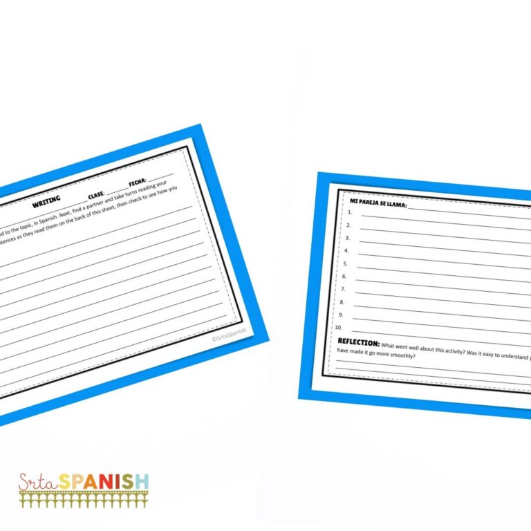 Winter Listen and Draw Spanish Activity - Srta Spanish