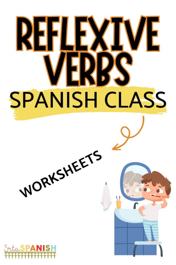 Spanish Present Tense Reflexive Verbs Worksheet - Srta Spanish