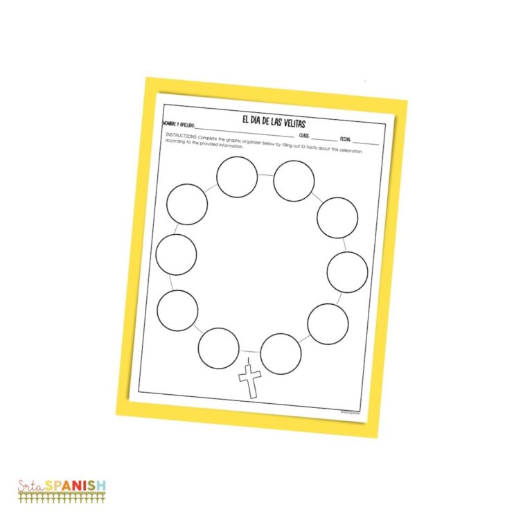 Feast of the Immaculate Conception Coloring Pages in Spanish - Srta Spanish