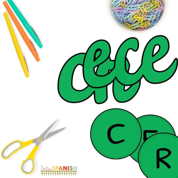 Printable Flower Bulletin Board for Spanish Class - Srta Spanish