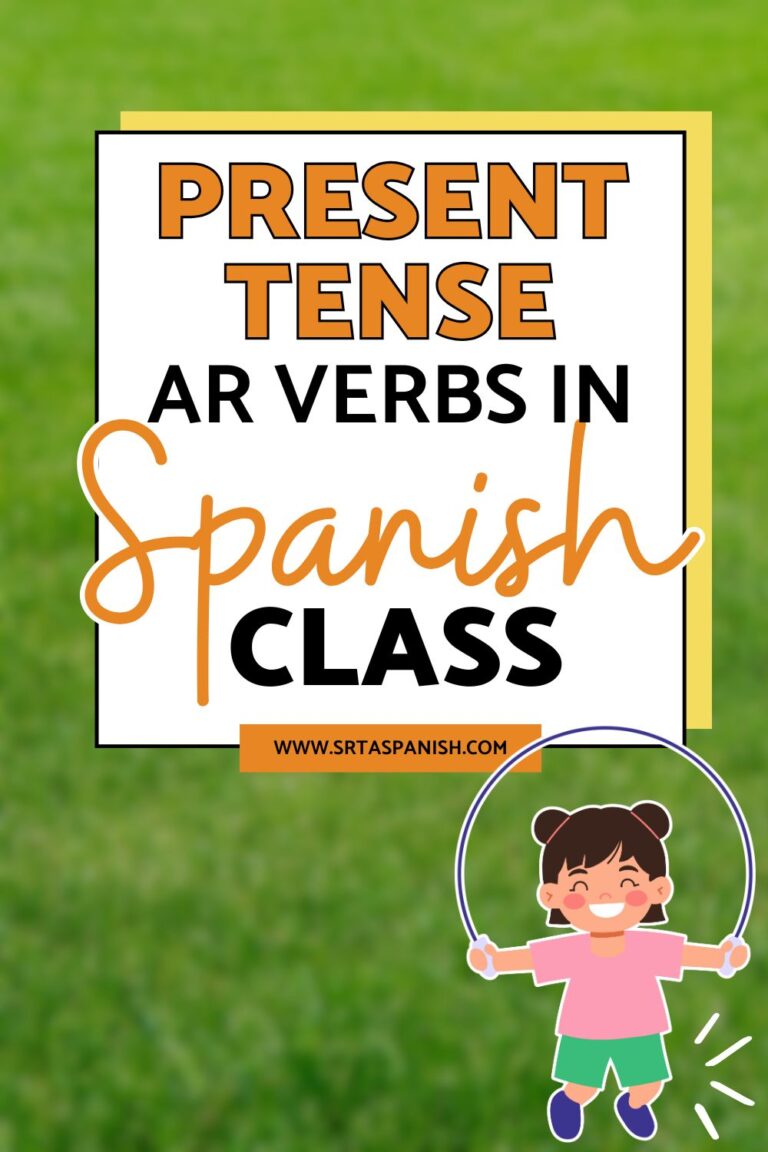 Spanish Regular Present Tense AR Verbs Conjugation Worksheet - Srta Spanish