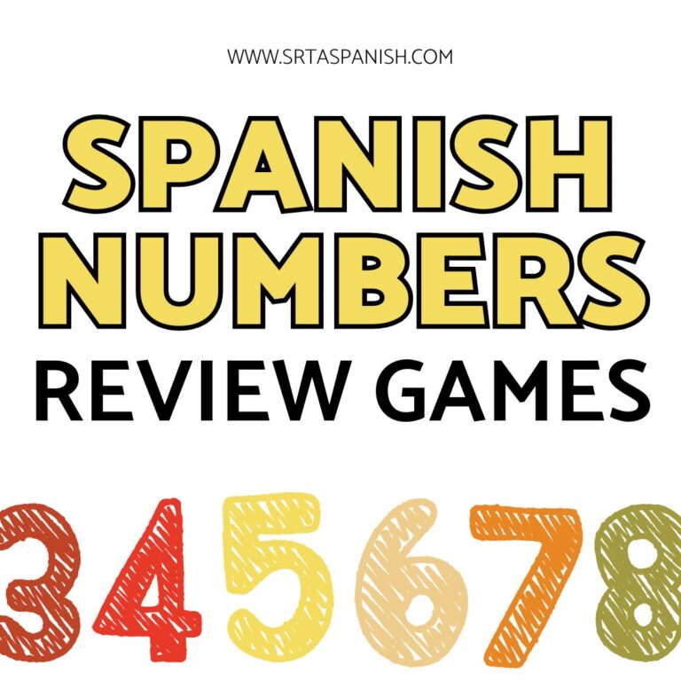 20 Learning Numbers in Spanish Games - Srta Spanish