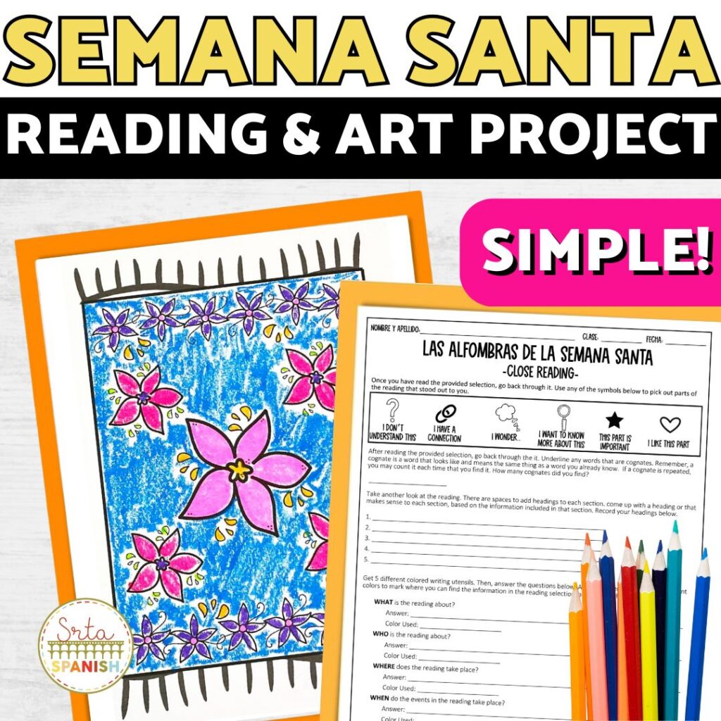 Actividades de Pascua La Semana Santa Alfombras Easter Activities in ...