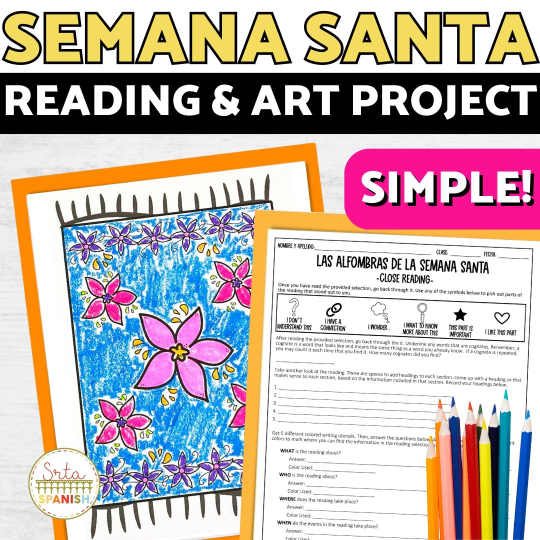 Actividades de Pascua La Semana Santa Alfombras Easter Activities in ...