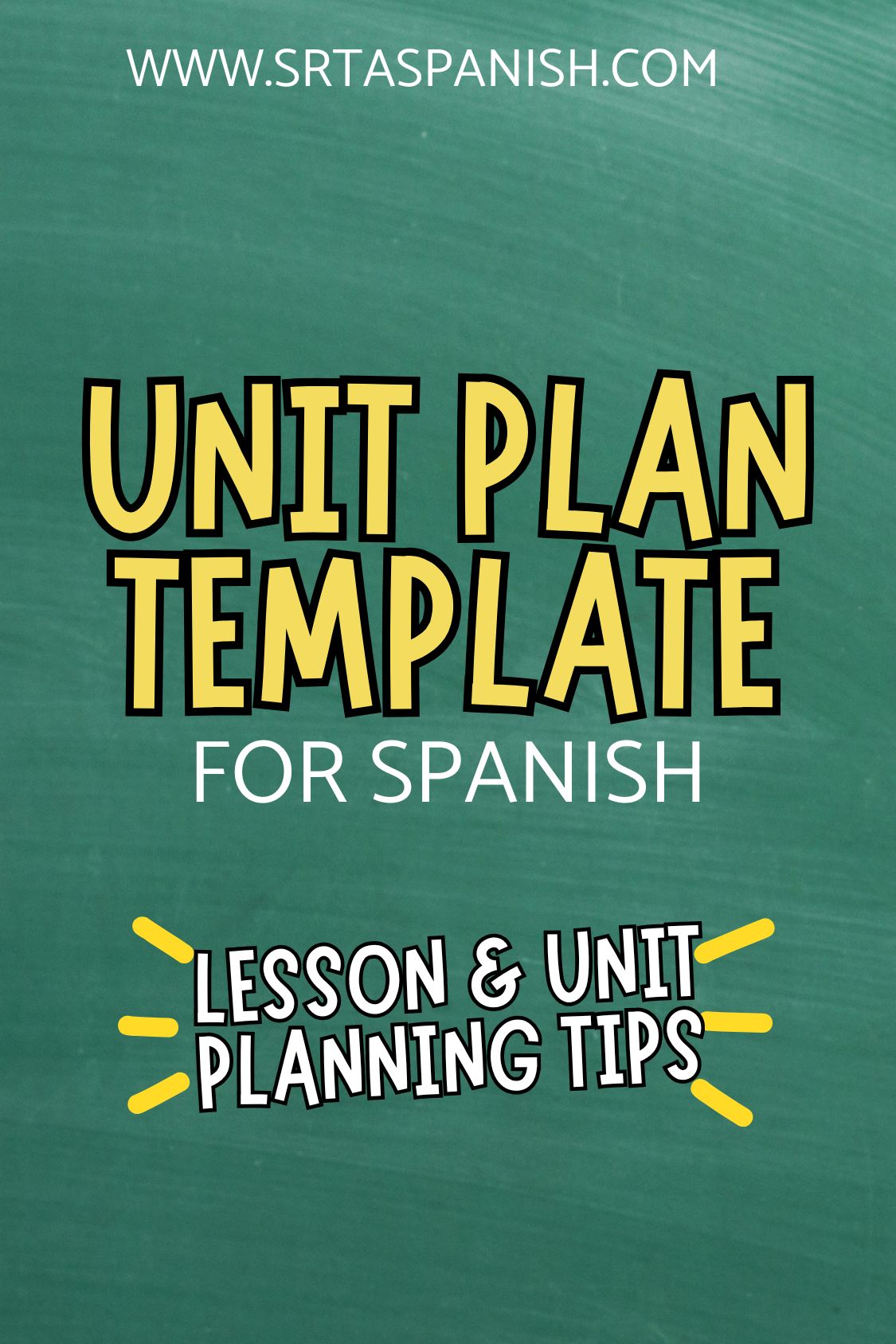 Unit Plan Template for Secondary Teachers - Free Downloads! - Srta Spanish