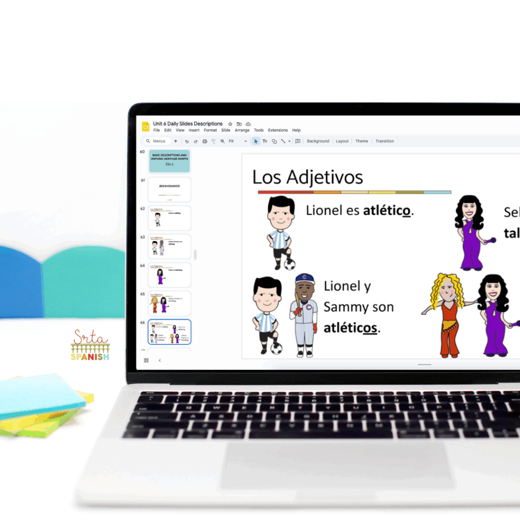 How to Teach Spanish Adjectives to Describe People - Srta Spanish