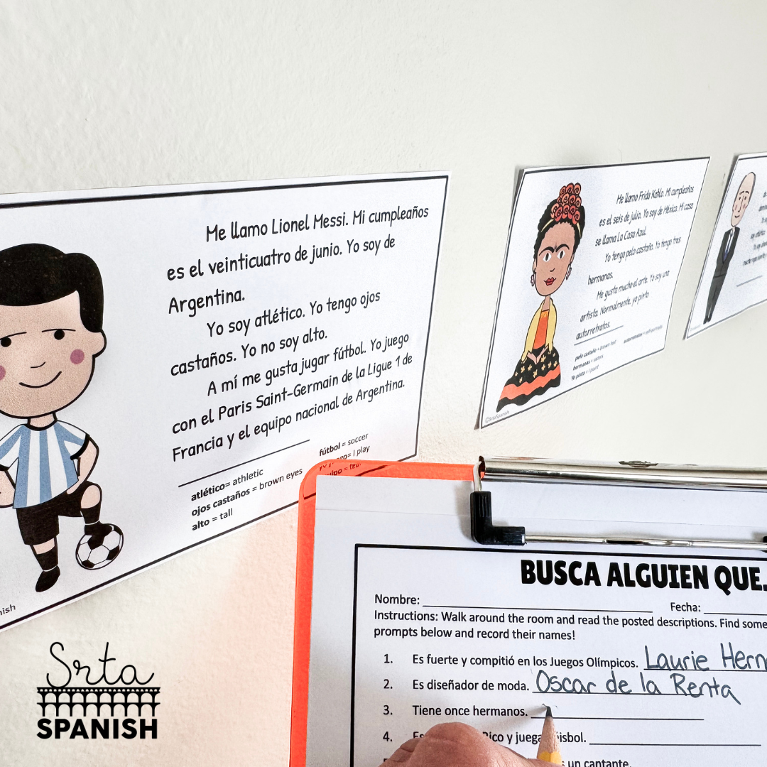 How to Teach Spanish Adjectives to Describe People - Srta Spanish