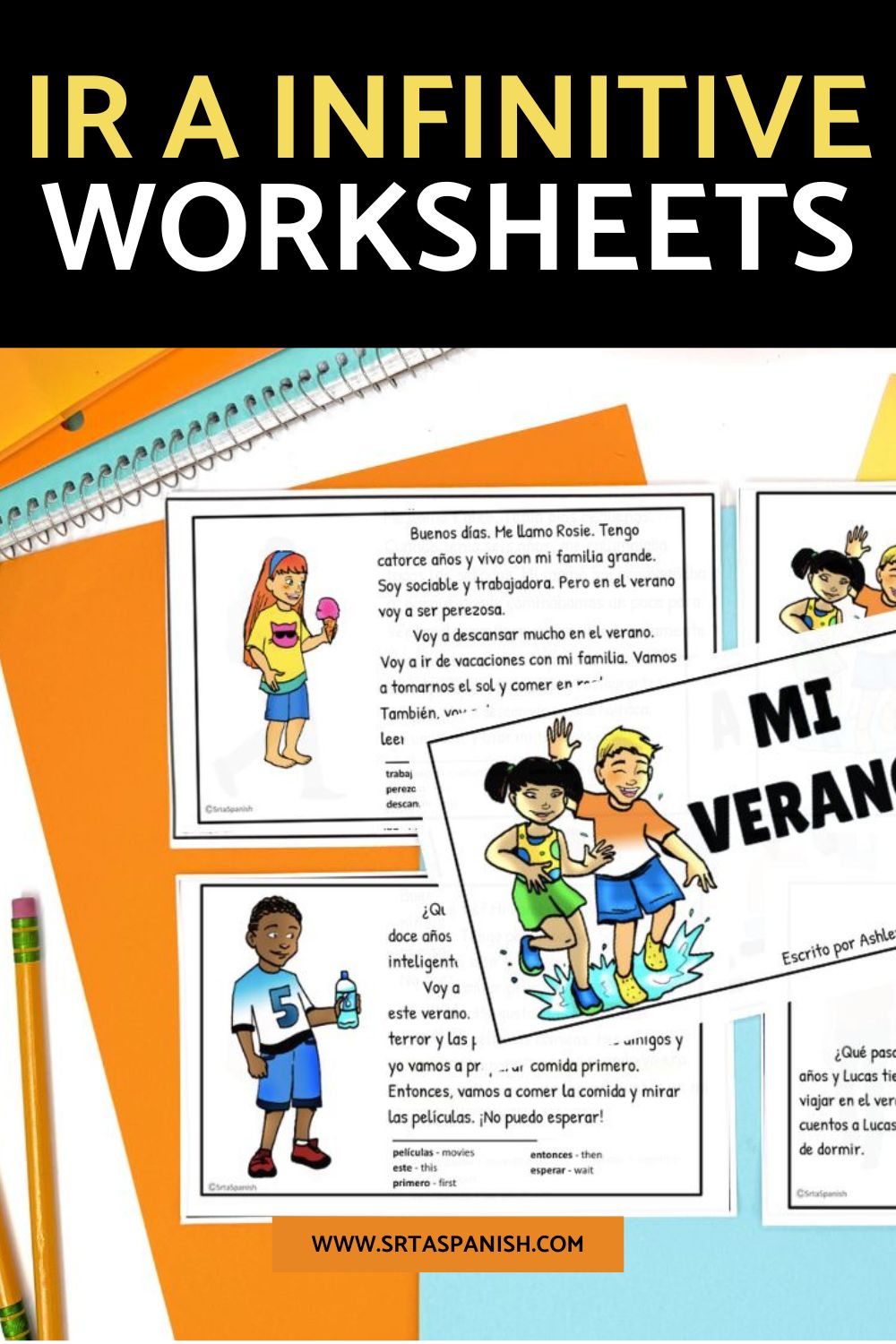 Ir a Infinitive Worksheets for Spanish Class - Srta Spanish