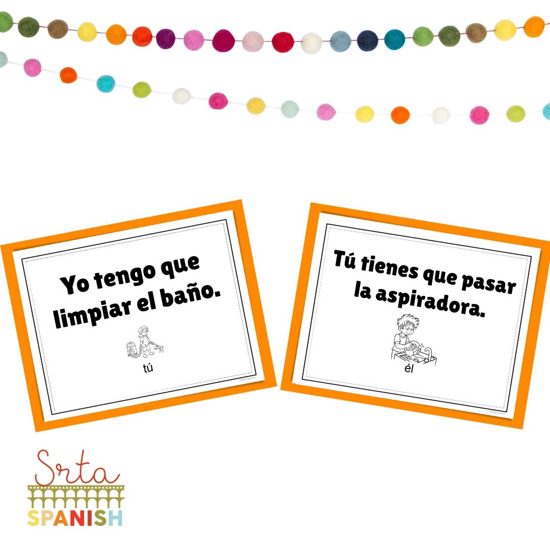 Tener Que + Infinitive Practice for Spanish Class - Srta Spanish